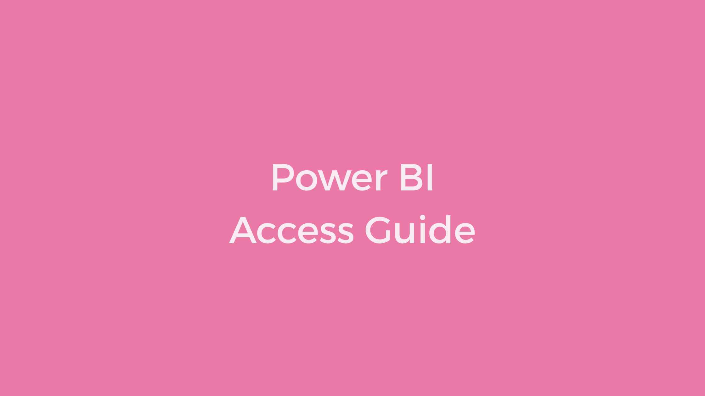 Power bi access - LSC Well Services